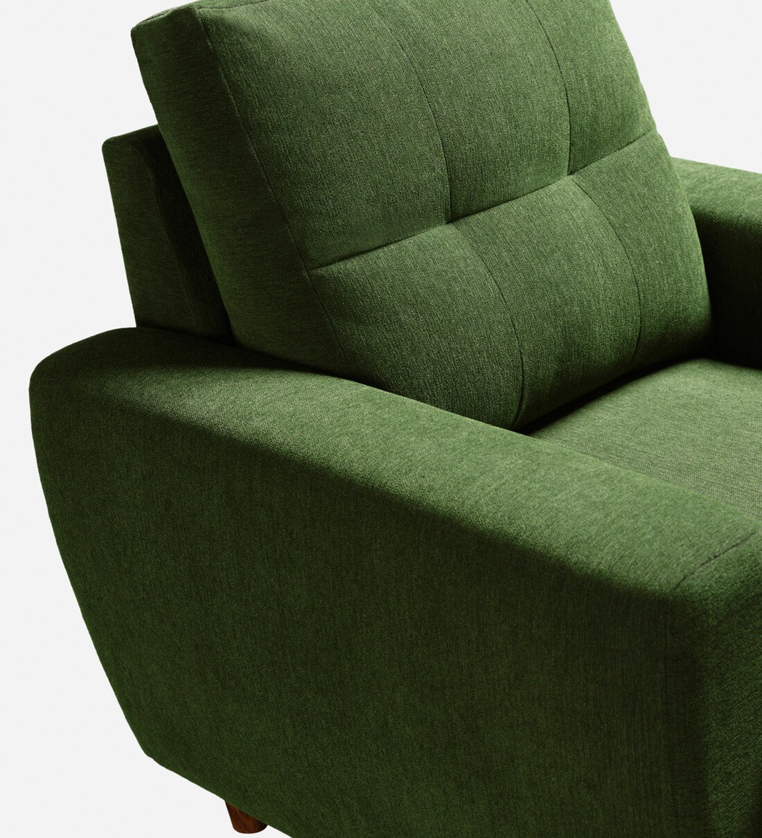 Buy Yolo Fabric 1 Seater Sofa in Avocado Green Colour by Sleepyhead ...