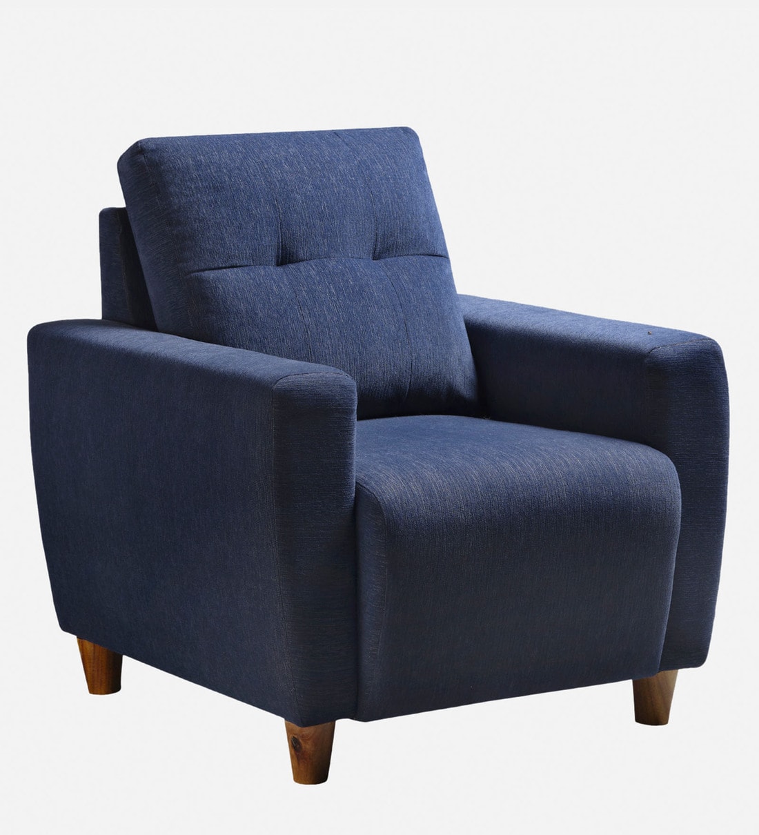 Buy Yolo Fabric 1 Seater Sofa in Berry Blue Colour by Sleepyhead Online ...
