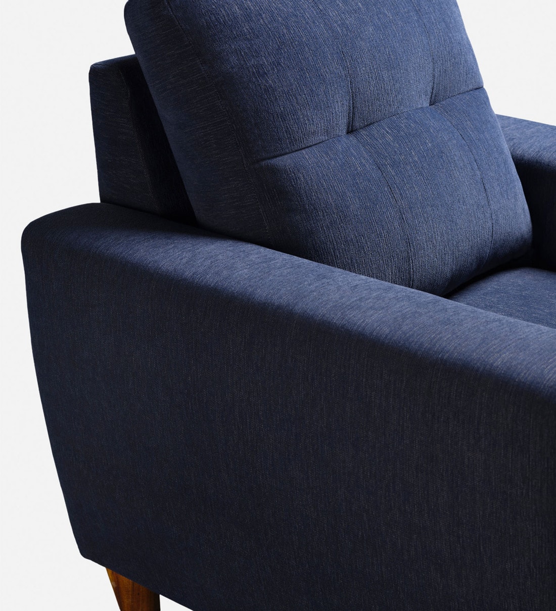 Buy Yolo Fabric 1 Seater Sofa in Berry Blue Colour by Sleepyhead Online ...