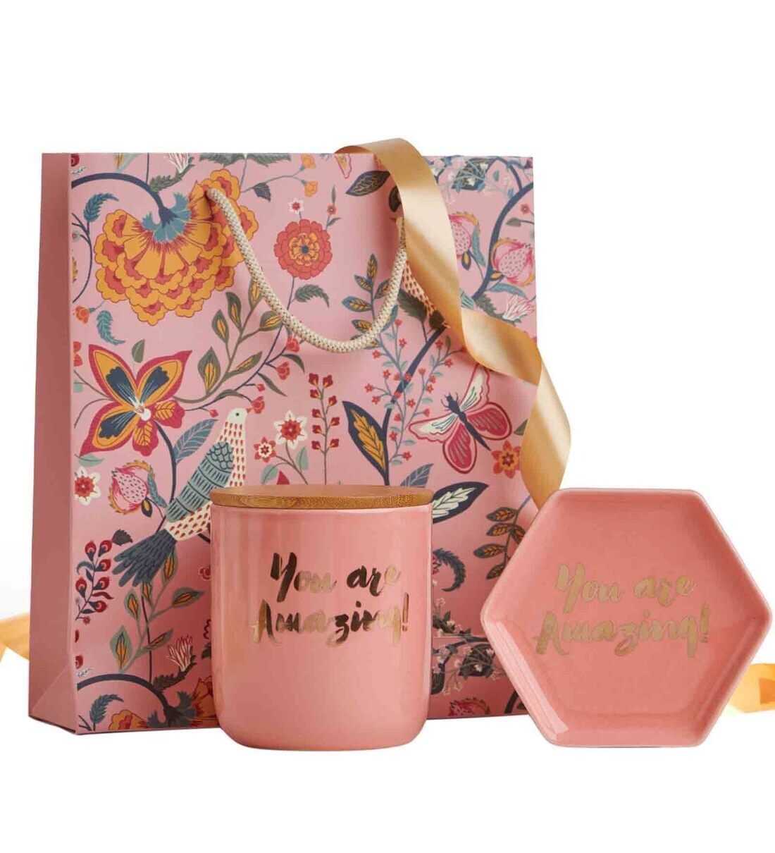 Buy You Are Amazing Set Snack Jar And Snack Plate Gift Set By Chumbak ...