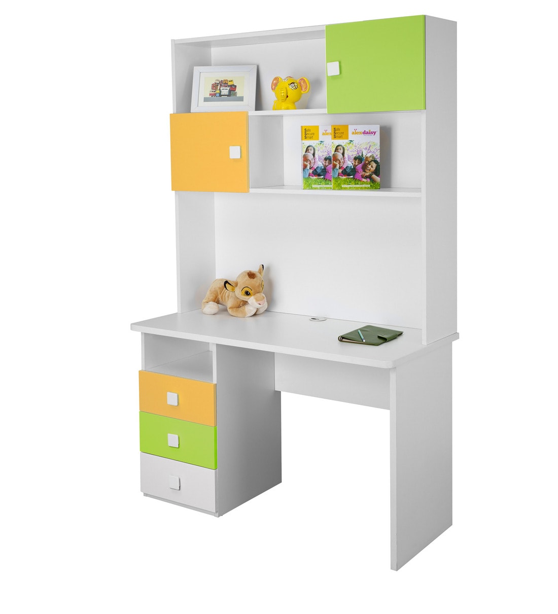 Buy Young America Kids Study Table in Yellow & Green Colour by Alex ...