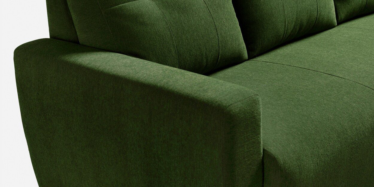 Buy Yolo Fabric 3 Seater Sofa in Avocado Green Colour by Sleepyhead ...