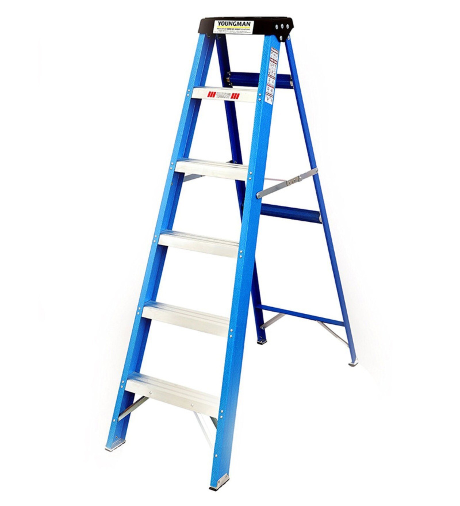 Buy 6 Steps 5.4 ft Fibre-Reinforced Plastic Step Ladder by Youngman at ...