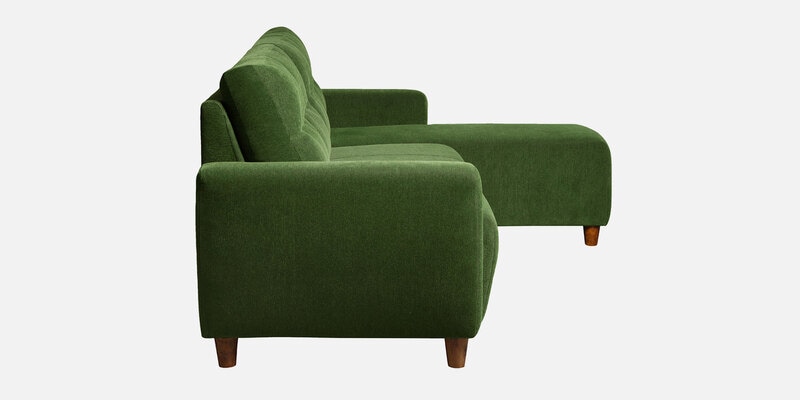 Buy Yolo Fabric LHS Sectional Sofa in Avocado Green Colour by ...