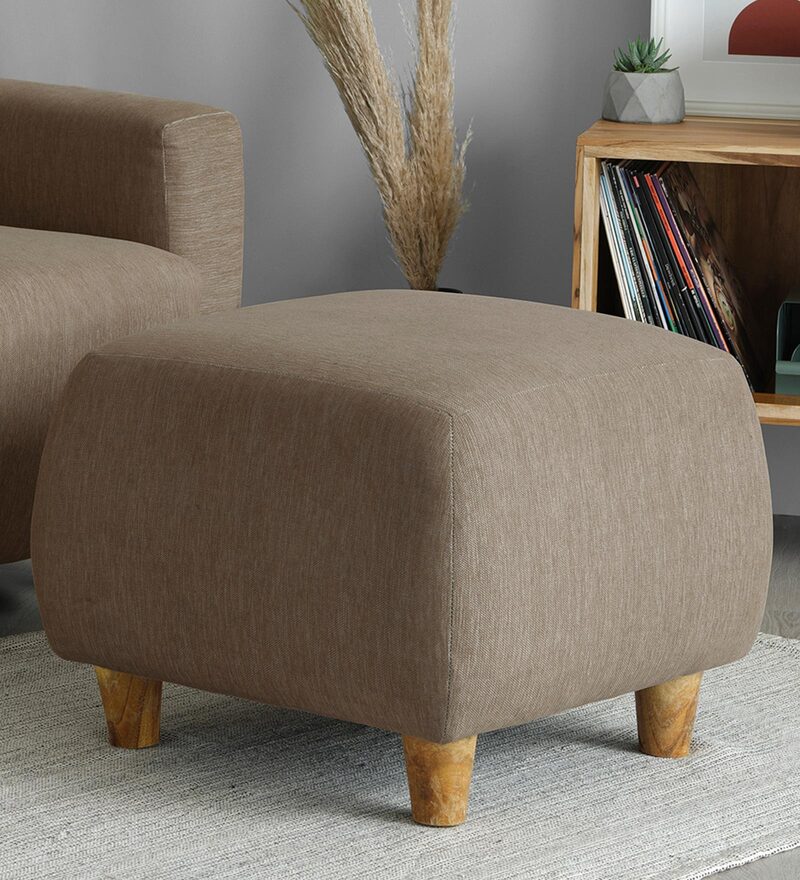 Buy Yolo Fabric Ottoman in Coco Brown Colour Online - Ottomans - Ottomans - Furniture ...