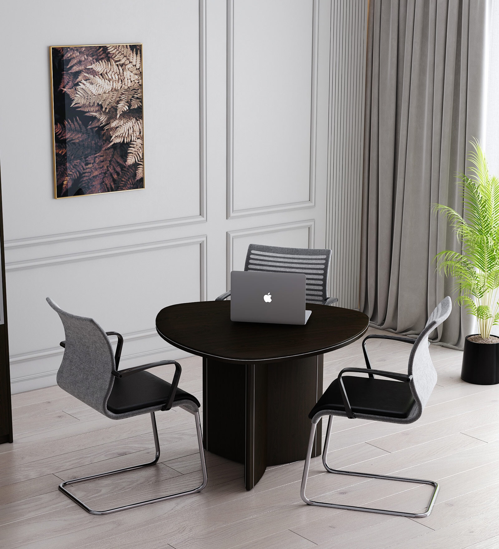 Buy Z-LINE Round Workstation in Vermount Finish at 15% OFF by Spacewood ...