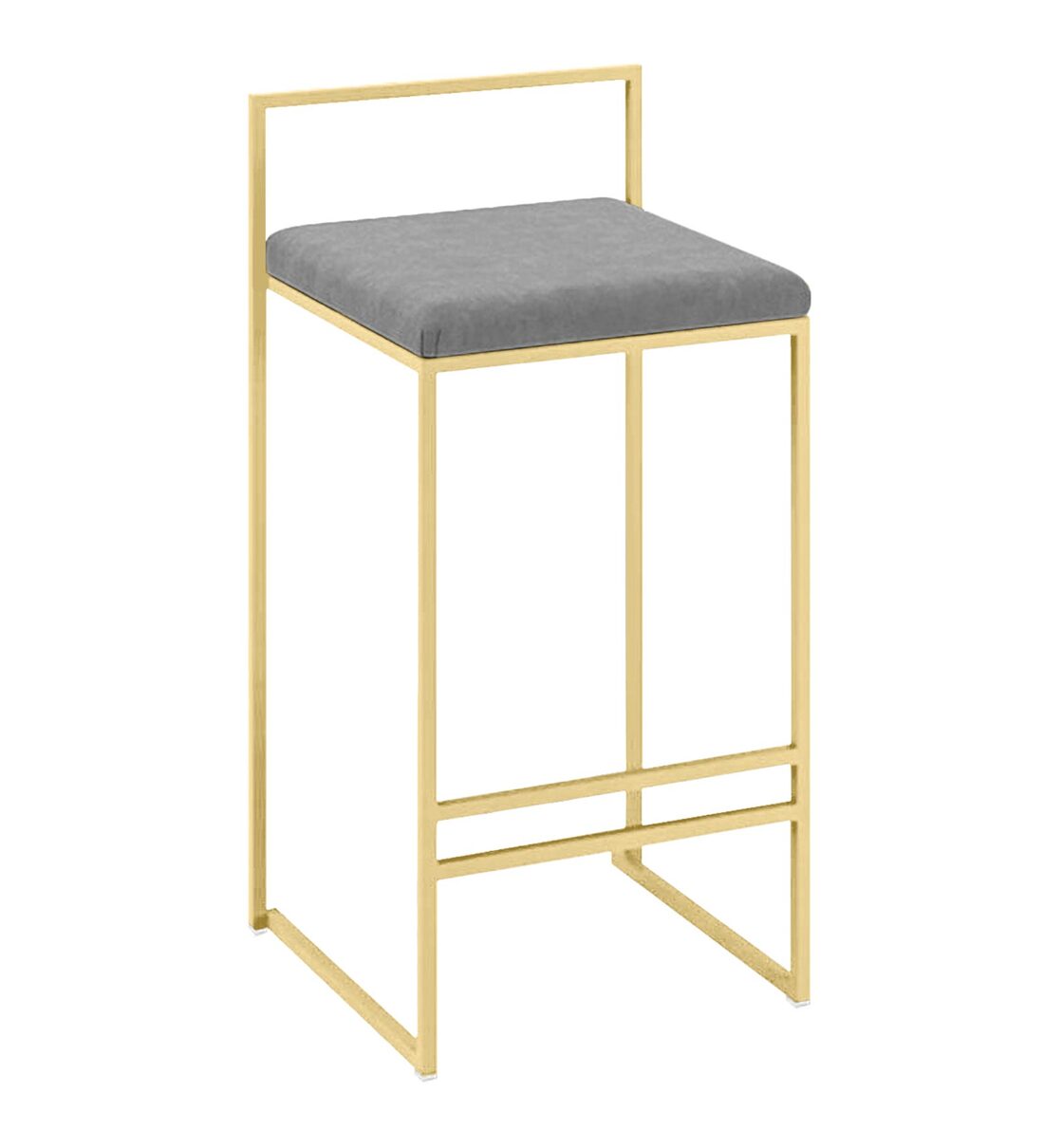 Buy Zavier Metal Bar Stool In Grey Colour By Workspace By Azazo Online ...