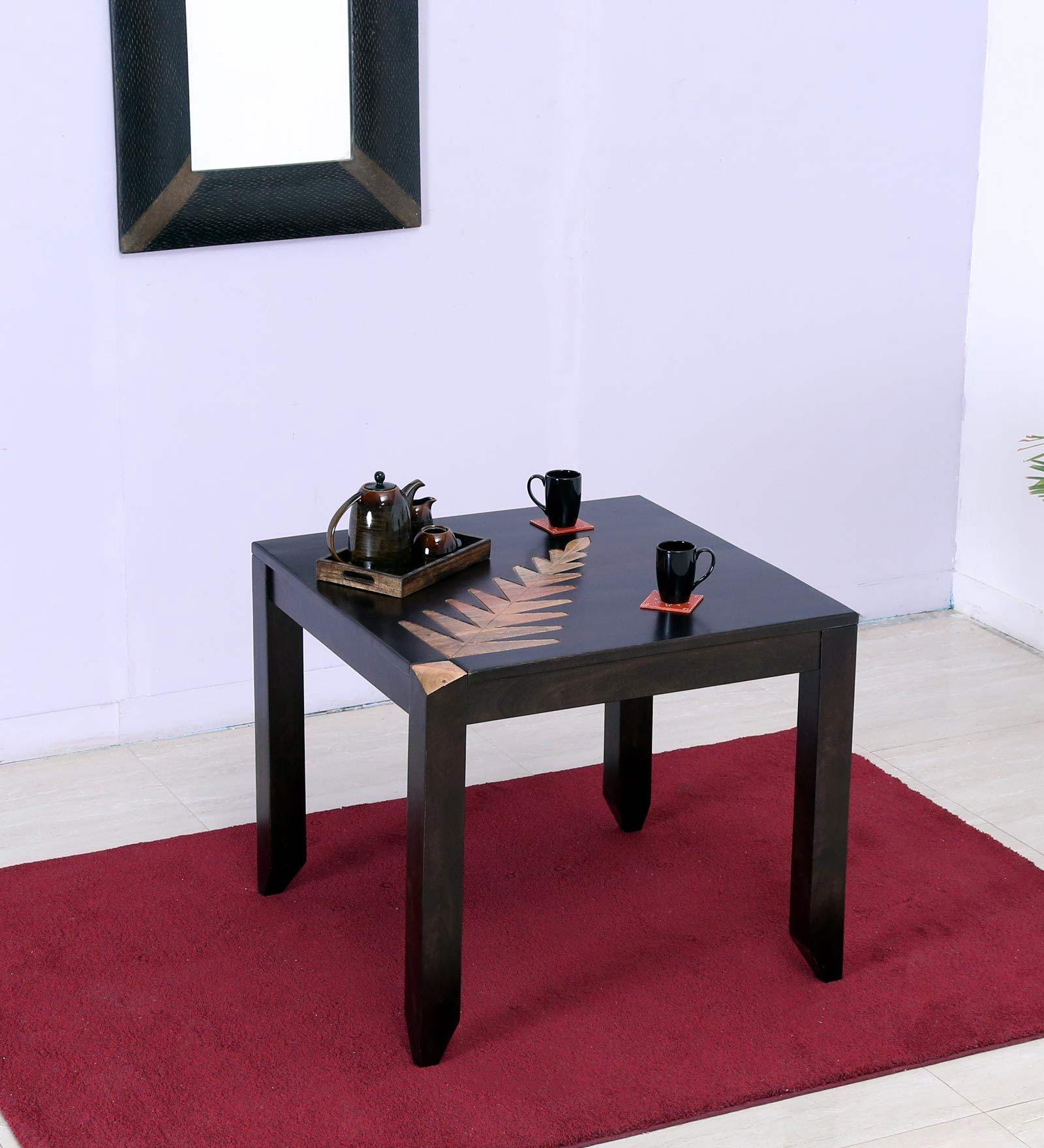 Buy Zabel Solid Wood Four Seater Dining Table in Dual Tone Finish at 4% ...