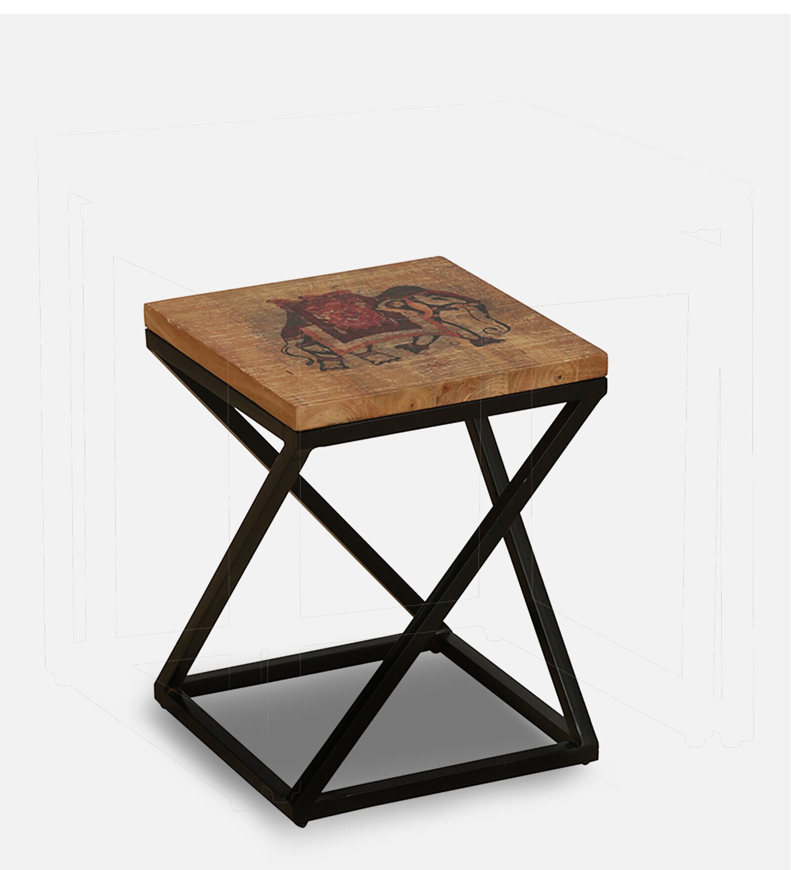 Buy Zambia Metal Z End Table In Black Colour at 26% OFF by Bohemiana ...