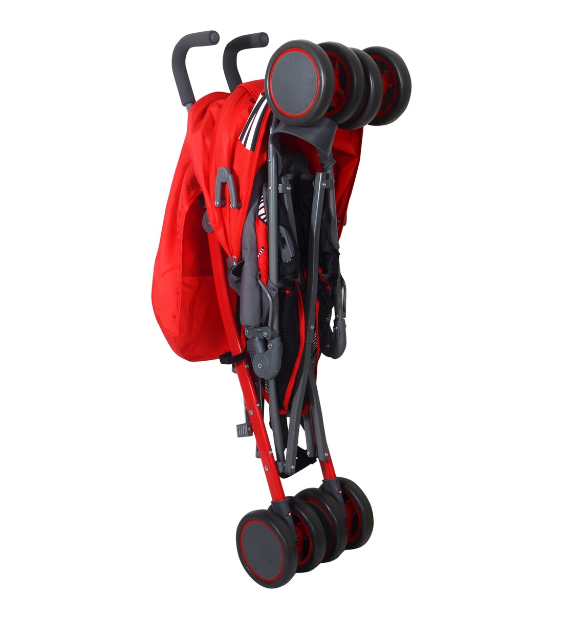 Buy Zebbie Baby Stroller with Canopy in Red Colour by Polka Tots Online ...