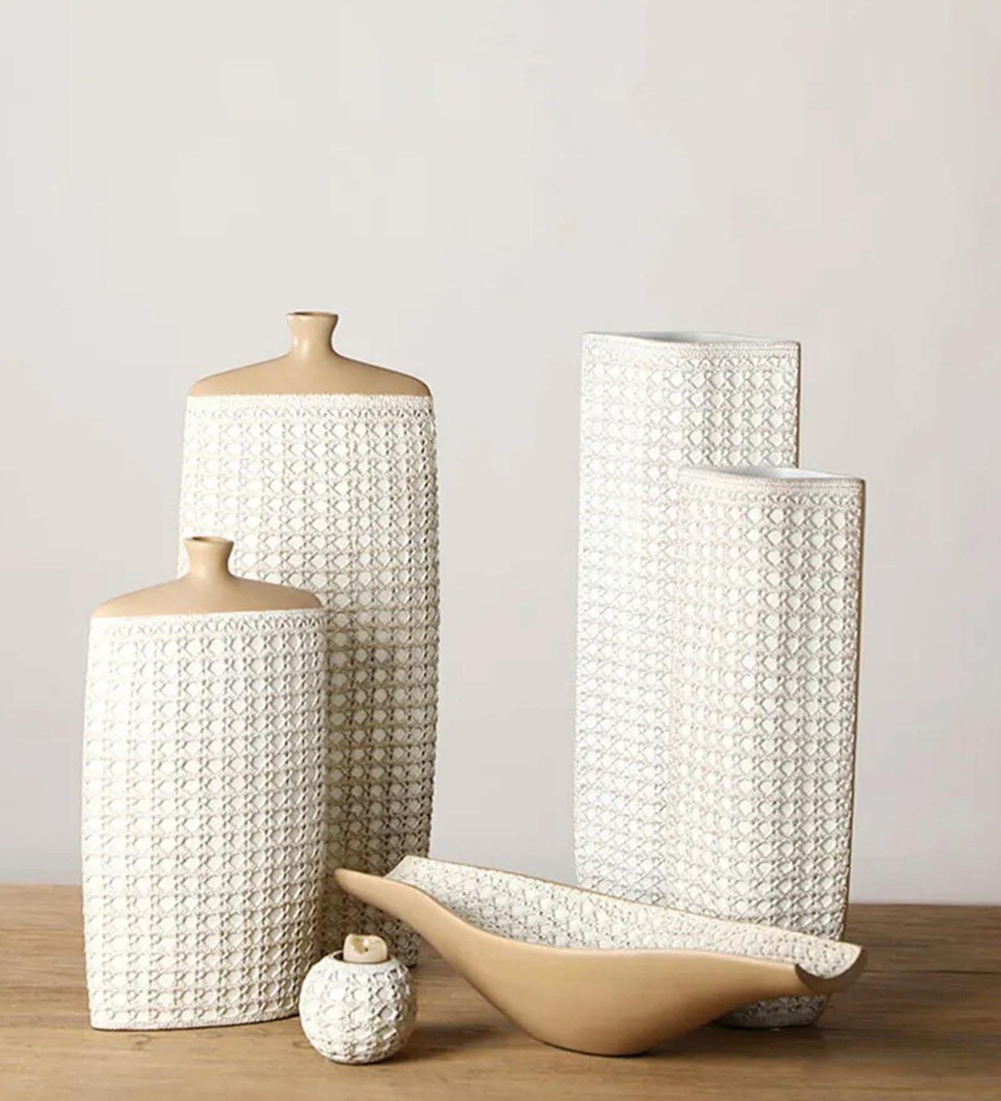 Buy Zenith Bottle White Colour Polyresin Table Vase by HomeTown Online ...