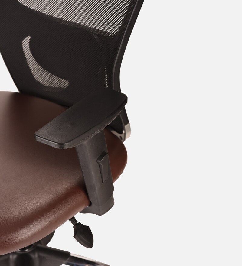 Buy Zenith HB Pro High Back Ergonomic Office Chair in Black-Brown ...