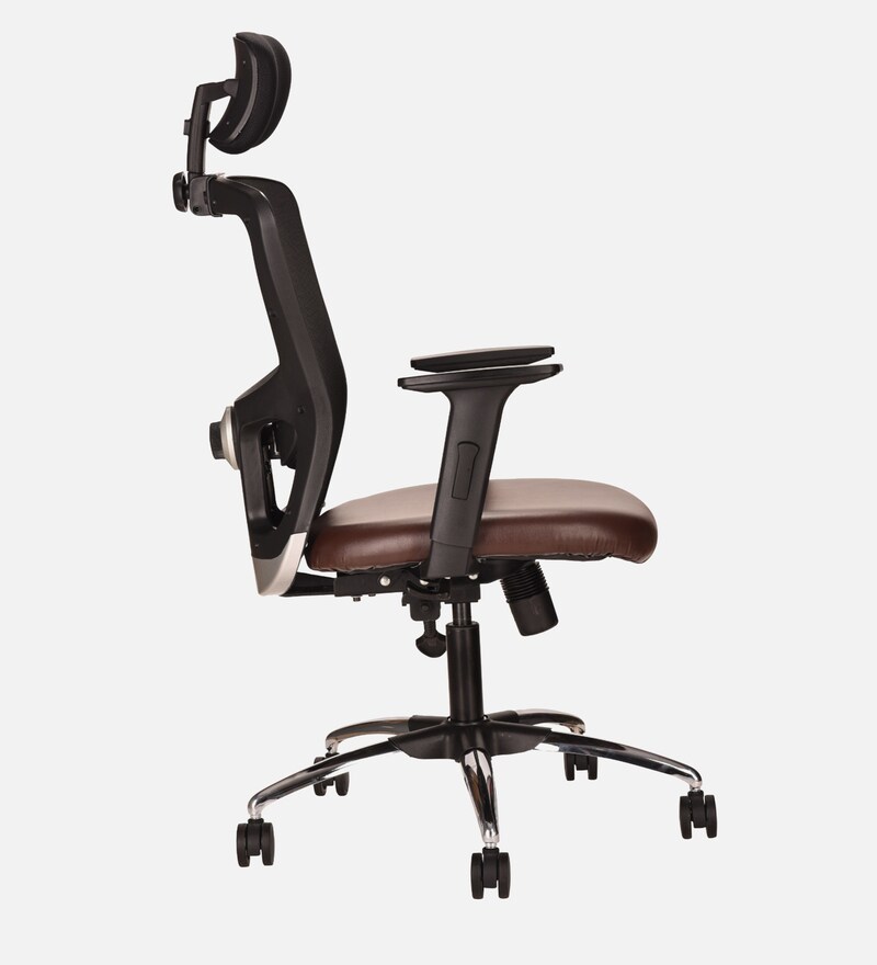 Buy Zenith HB Pro High Back Ergonomic Office Chair in Black-Brown ...