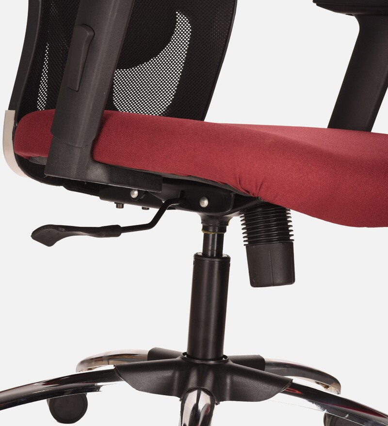 Buy Zenith HB Pro High Back Ergonomic Office Chair in Maroon Colour by ...