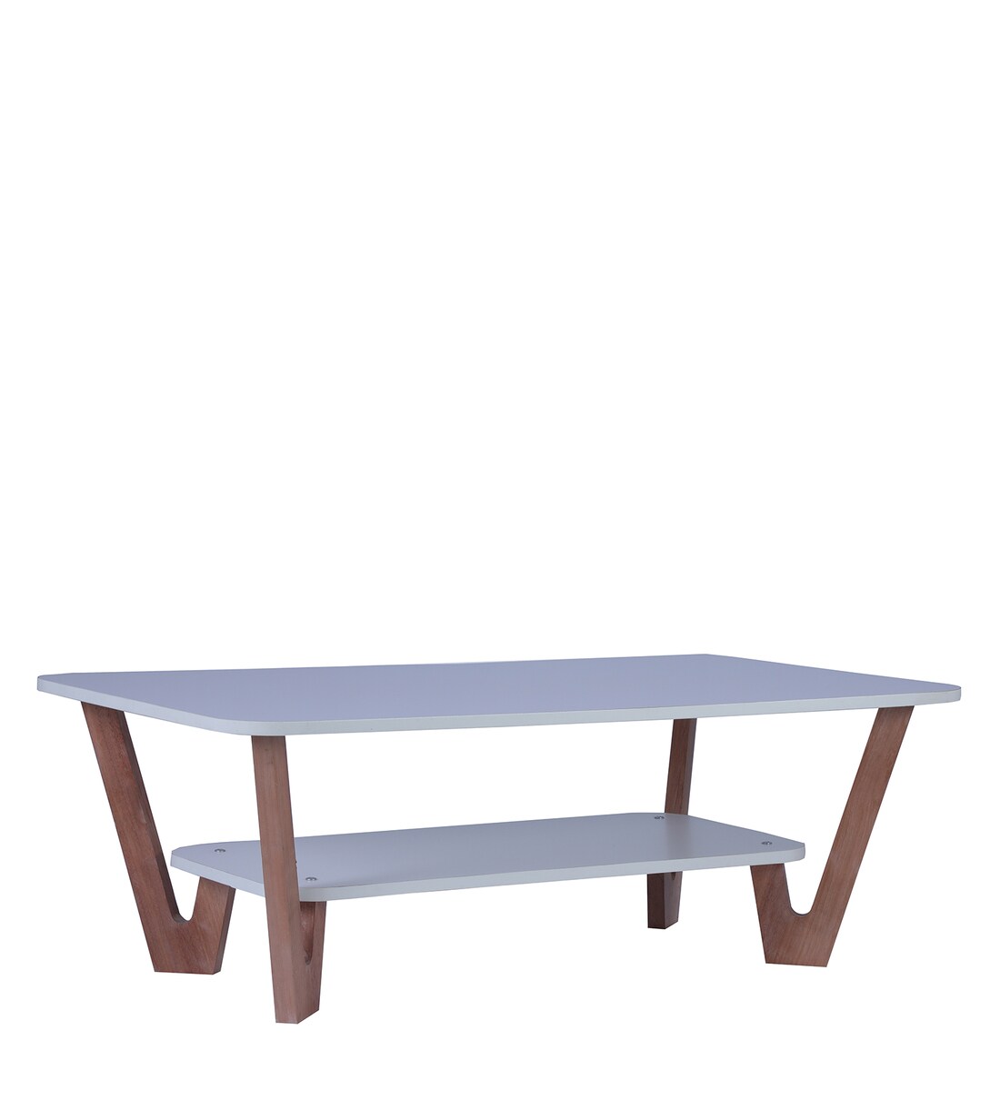 Buy Zidane Coffee Table in Frosty White Colour Online - Contemporary ...
