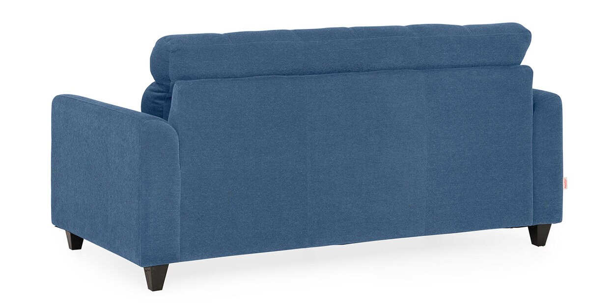 Buy Zivo Fabric 3 Seater Sofa in Twilight Blue Colour by Duroflex ...