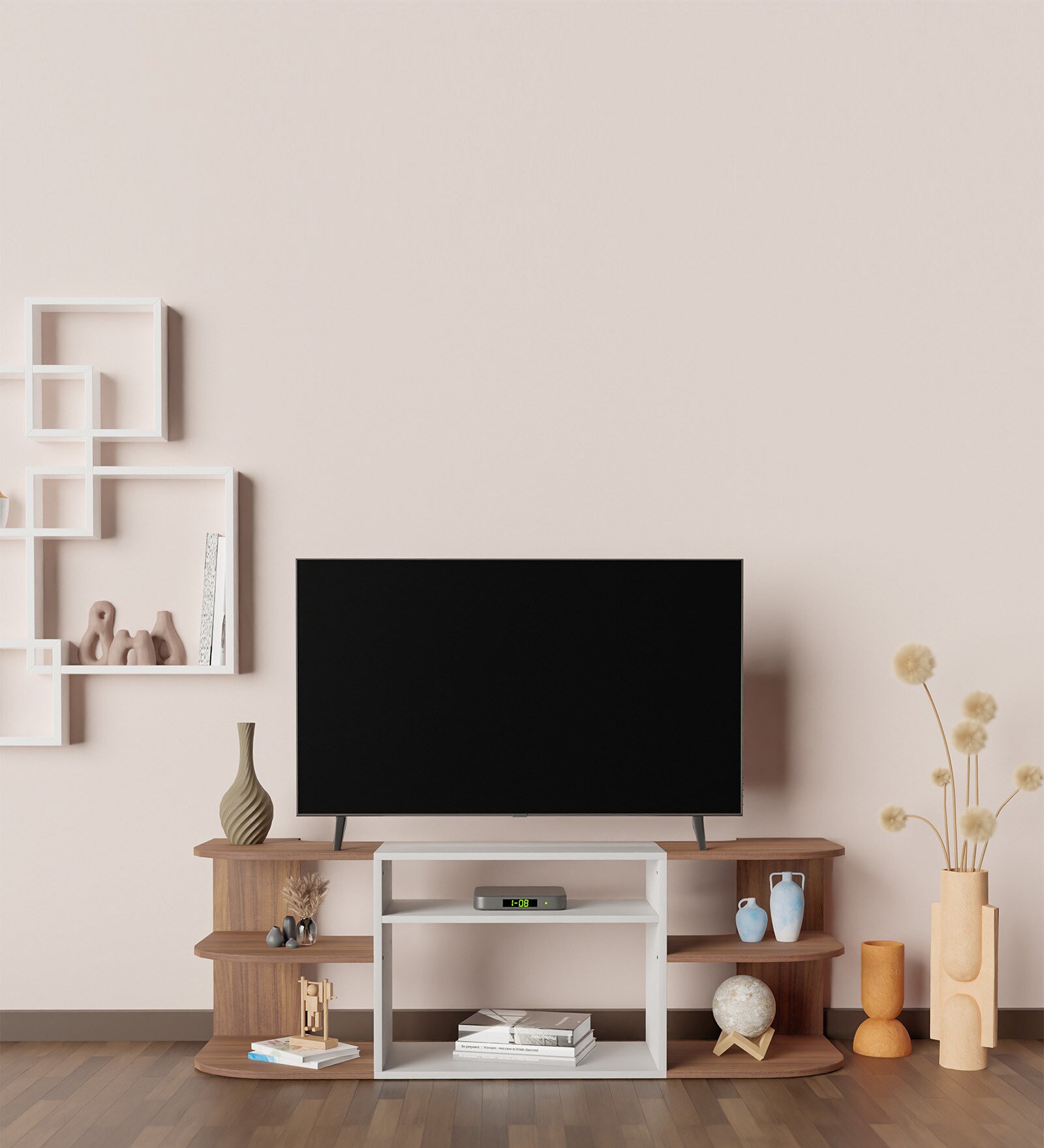 Buy Ziko TV Unit in Leon Teak Finish for TV upto 55 Inch at 47% OFF by ...
