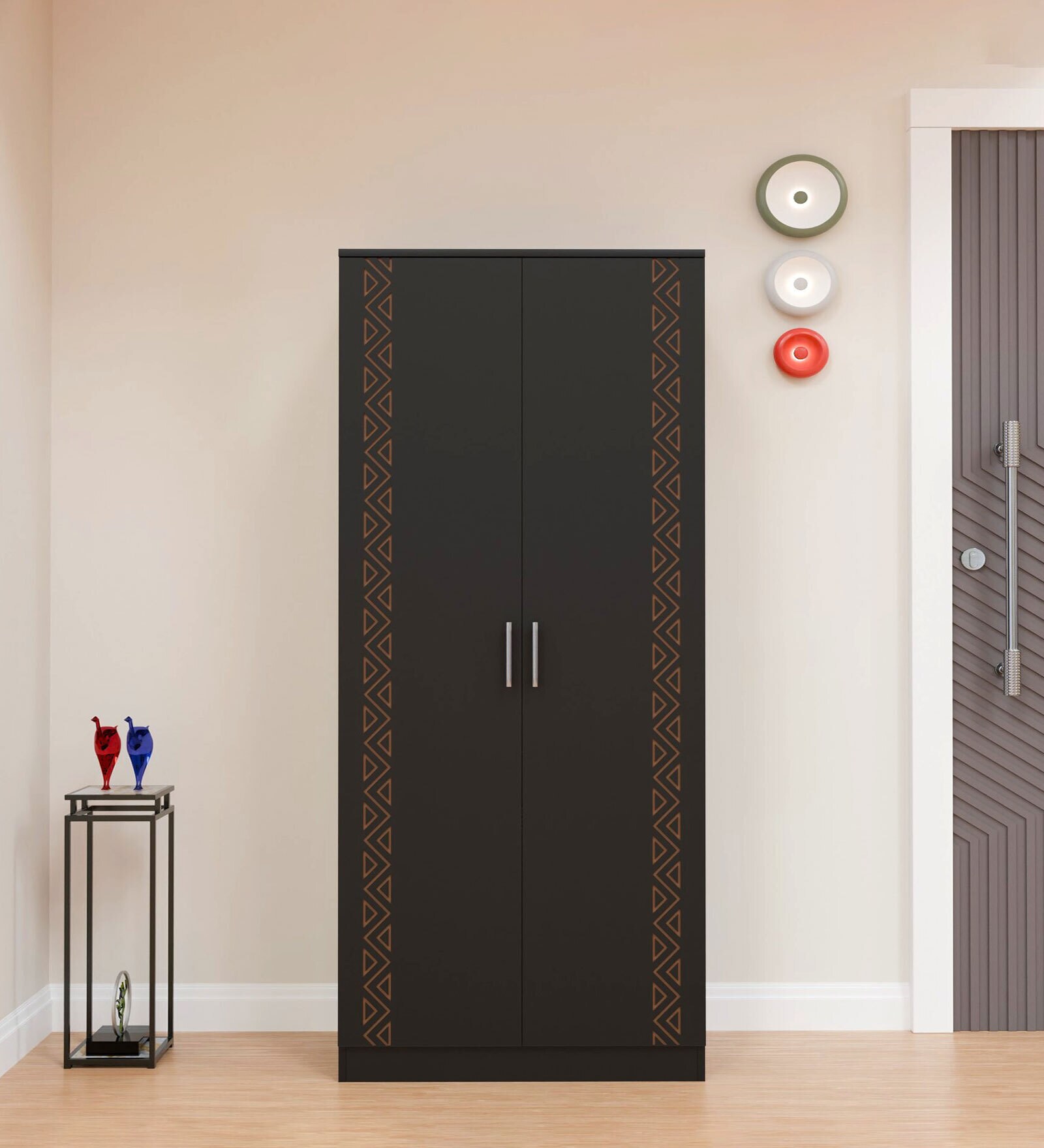 Buy Zircon 2 Door Wardrobe In Noce Lyon & white Finish at 39% OFF by ...