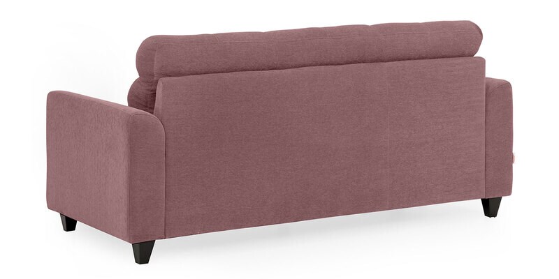 Buy Zivo Fabric 3 Seater Sofa in Dusky Pink Colour by Duroflex Online ...