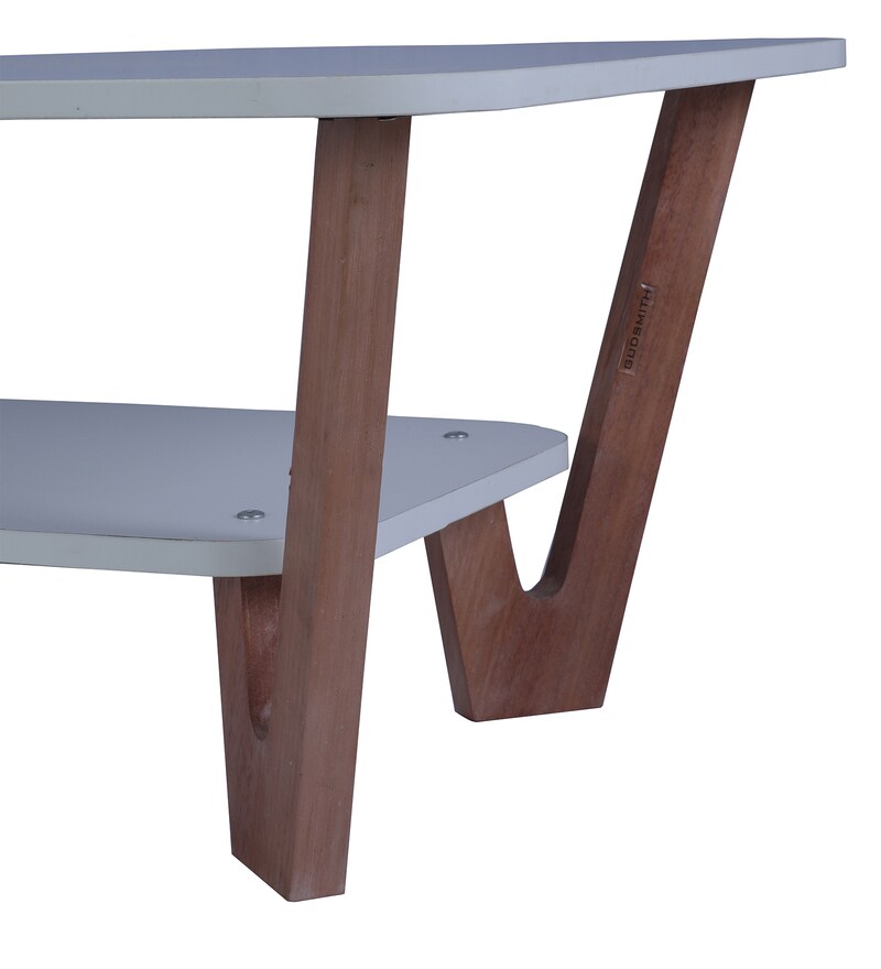Buy Zidane Coffee Table in Frosty White Colour Online - Contemporary ...