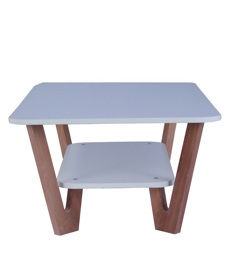 Buy Zidane Coffee Table in Frosty White Colour Online - Contemporary ...