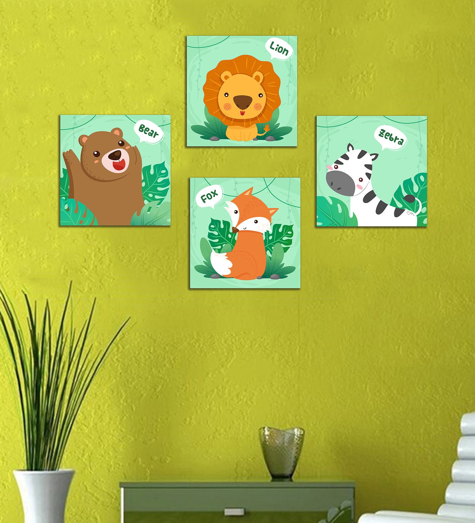 Buy Zoo Animals Wall Panels in Multicolour by Wens at 17% OFF by Wens ...