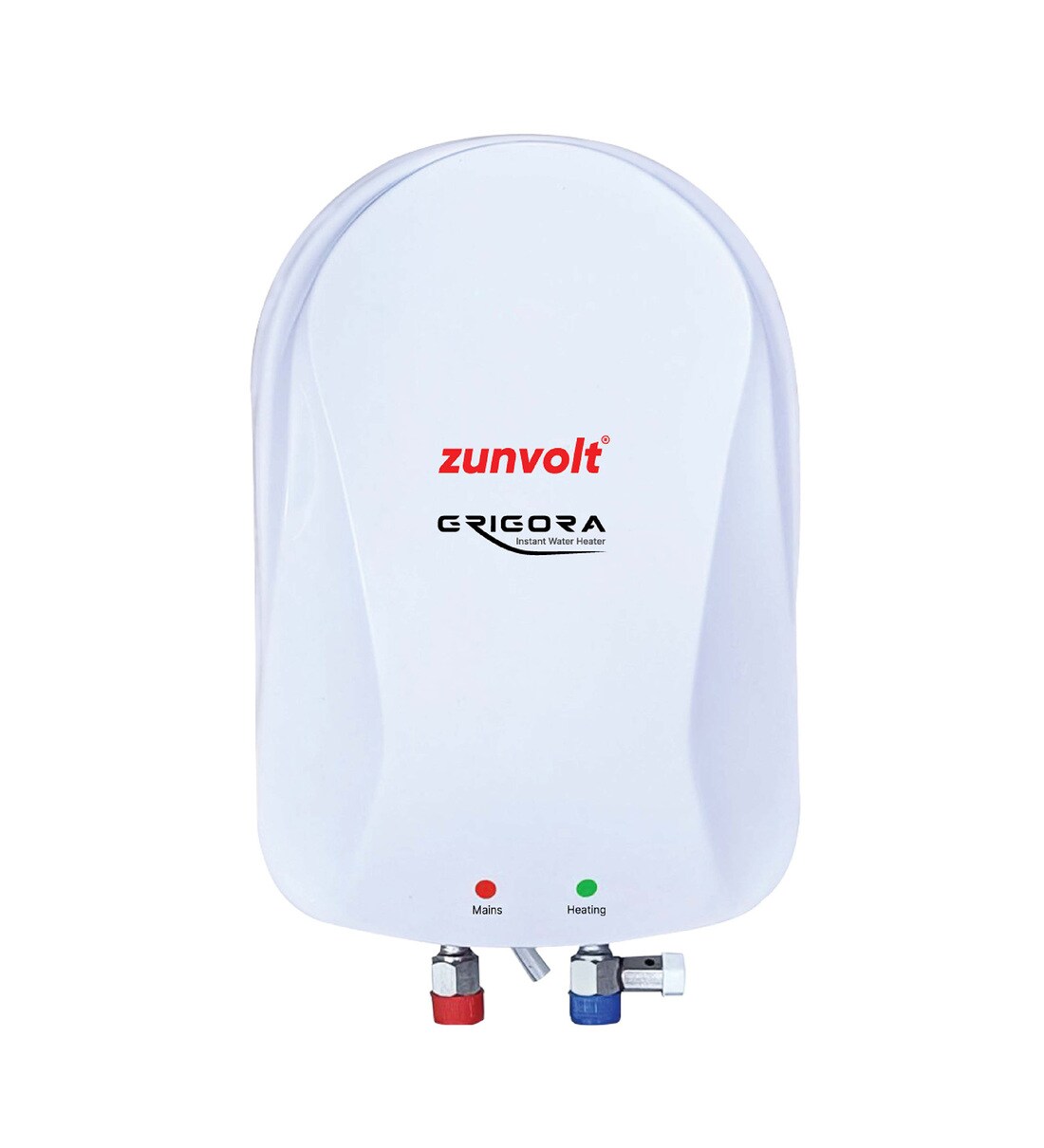 Buy Zunvolt Grigora Instant 3L Geyser White Body With Dual Thermostat ...