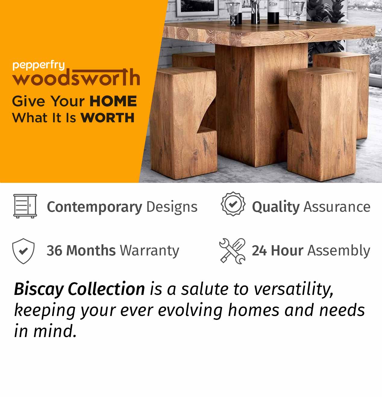 Buy Biscay Solid Wood Bedside Table In Honey Oak Finish By Woodsworth ...